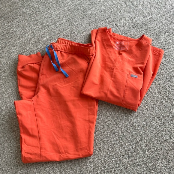 Figs | Pants | Figs Mens Limited Edition Sunset Orange Scrub Set | Poshmark